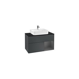 Villeroy & Boch V&B Waschtischunterschrank Wandbeleuchtung Finion 100, Pl b m, Rg r A m, md bl. m Lac ; Villeroy & Boch (G122GKHG)