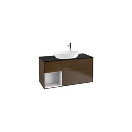 Villeroy & Boch V&B Waschtischunterschrank Finion 120cm, Pl b m, Reg glo wh. Lac, wal ven ; Villeroy & Boch (F942GFGN)