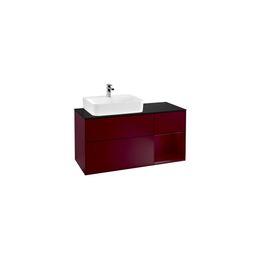 Villeroy & Boch V&B Waschtischunterschrank Wandbeleuchtung Finion 120cm, Abd.-Pl. bla m, Reg li Peo, Peo m ; Villeroy & Boch (G152HBHB)