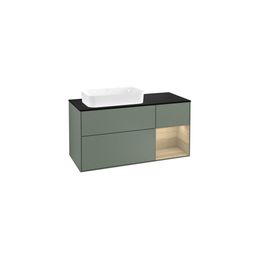 Villeroy & Boch V&B Waschtischunterschrank Wandbeleuchtung Finion 120cm, Pl b m, Reg re Oa ven, Oli. m Lac ; Villeroy & Boch (G282PCGM)