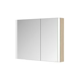KEUCO Spiegelschrank 2-türig Somaris 100x71x12,7cm, E h D, WV, Hz, asym. (14503852201)