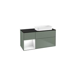 Villeroy & Boch V&B Waschtischunterschrank Finion 120x60 cm, Rg li glo wh. Lac, Oli. m Lac ; Villeroy & Boch (F682GFGM)