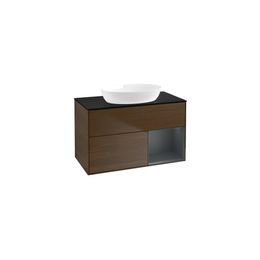 Villeroy & Boch V&B Waschtischunterschrank Finion 100, Pl bla m, Reg md m Lac, wal ven ; Villeroy & Boch (FA22HGGN)