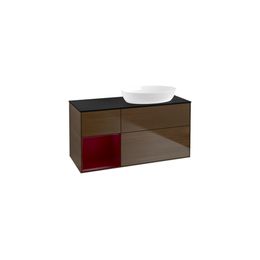 Villeroy & Boch V&B Waschtischunterschrank Finion 120cm, Pl bla m, Reg Peo m Lac, wal ven ; Villeroy & Boch (FA42HBGN)