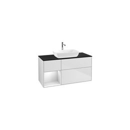 Villeroy & Boch V&B Waschtischunterschrank Finion 120cm, Pl b m, Reg wh. m Lac, wh. m Lac ; Villeroy & Boch (F822MTMT)