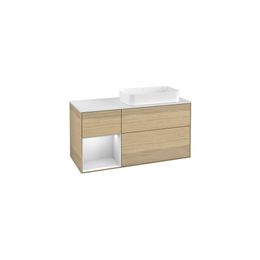 Villeroy & Boch V&B Waschtischunterschrank Wandbeleuchtung Finion 120cm, Pl w m, Reg li wh. m Lac, Oa ven ; Villeroy & Boch (G271MTPC)