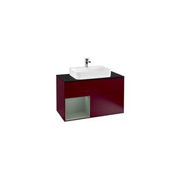 Villeroy & Boch V&B Waschtischunterschrank Wandbeleuchtung Finion 100, Pl bla m, Reg li Oli. m Lac, Peo m ; Villeroy & Boch (G362GMHB)