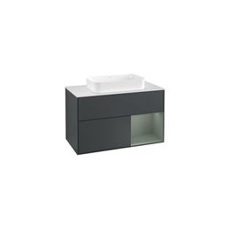 Villeroy & Boch V&B Waschtischunterschrank Wandbeleuchtung Finion 100, Pl w m, Rg r Ol m Lac, md bl. m Lac ; Villeroy & Boch (G251GMHG)