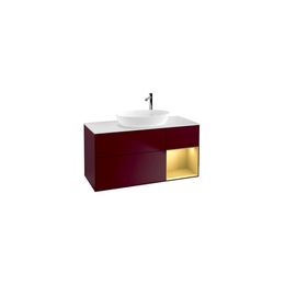 Villeroy & Boch V&B Waschtischunterschrank Finion 120cm, Pl wh. m, Reg gol m Lac, Peo m ; Villeroy & Boch (F951HFHB)