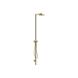 Hansgrohe Nature Duschs&auml;ule Axor Starck m Kopfbrause, Handbrause, polished gold optic (12670990)
