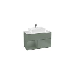 Villeroy & Boch V&B Waschtischunterschrank Wandbeleuchtung Finion 100, Pl w m, Rg l Oli. m Lac, Oli. m Lac ; Villeroy & Boch (G111GMGM)