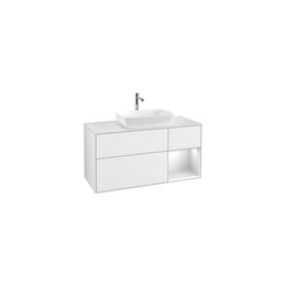 Villeroy & Boch V&B Waschtischunterschrank Finion 120cm, Pl w m, Rg wh. m Lac, glo wh. Lac ; Villeroy & Boch (F831MTGF)