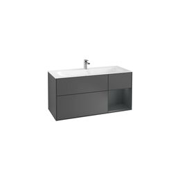 Villeroy & Boch V&B Waschtischunterschrank Wandbeleuchtung Finion 119,6x59,1cm, Rg r md b m La, Anthrac. m ; Villeroy & Boch (G070HGGK)