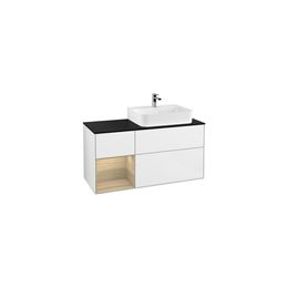 Villeroy & Boch V&B Waschtischunterschrank Wandbeleuchtung Finion 120cm, Pl b m, Rg li Oa ven, glo wh. Lac ; Villeroy & Boch (G142PCGF)