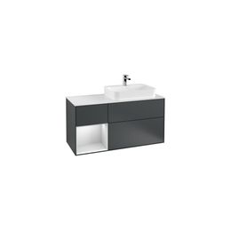Villeroy & Boch V&B Waschtischunterschrank Finion 120cm, Pl w m, Rg l w m La, md bl. m Lac ; Villeroy & Boch (F391MTHG)