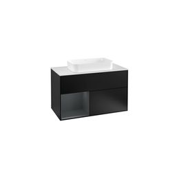 Villeroy & Boch V&B Waschtischunterschrank Wandbeleuchtung Finion 100, Pl w m, Rg l md b m Lac, bla m Lac ; Villeroy & Boch (G241HGPD)