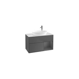 Villeroy & Boch V&B Waschtischunterschrank Finion 100, Pl w m, Rg A m Lac, Anthrac. m ; Villeroy & Boch (F901GKGK)