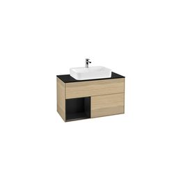 Villeroy & Boch V&B Waschtischunterschrank Wandbeleuchtung Finion 100, Pl bla m, Reg li bla m Lac, Oa ven ; Villeroy & Boch (G362PDPC)