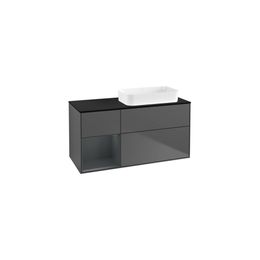Villeroy & Boch V&B Waschtischunterschrank Finion 120x60 cm, Rg l md bl. m Lac, Anthrac. m ; Villeroy & Boch (F682HGGK)