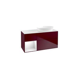 Villeroy & Boch V&B Waschtischunterschrank Finion 120cm, Pl wh. m, Reg glo wh. Lac, Peo m ; Villeroy & Boch (FA41GFHB)