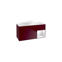 Villeroy & Boch V&B Waschtischunterschrank Finion 120cm, Pl wh. m, Reg glo wh. Lac, Peo m ; Villeroy & Boch (FA51GFHB)