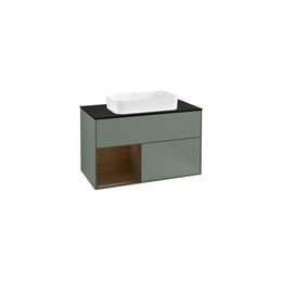 Villeroy & Boch V&B Waschtischunterschrank Abdeckplatte bla m Finion 100x60,3cm, Reg li wal ven, Oli. m Lac ; Villeroy & Boch (F242GNGM)