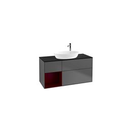 Villeroy & Boch V&B Waschtischunterschrank Finion 120cm, Pl b m, Reg Peo m Lac, Anthrac. m ; Villeroy & Boch (F942HBGK)
