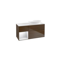 Villeroy & Boch V&B Waschtischunterschrank Finion 120cm, Pl wh. m, Reg wh. m Lac, wal ven ; Villeroy & Boch (FA41MTGN)