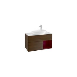 Villeroy & Boch V&B Waschtischunterschrank Finion 100, Pl wh. m, Reg Peo m Lac, wal ven ; Villeroy & Boch (F901HBGN)