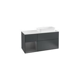 Villeroy & Boch V&B Waschtischunterschrank Wandbeleuchtung Finion 120cm, Pl w m, Rg l A m, md bl. m Lac ; Villeroy & Boch (G271GKHG)