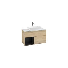 Villeroy & Boch V&B Waschtischunterschrank Finion 100, Pl wh. m, Reg bla m Lac, Oa ven ; Villeroy & Boch (F771PDPC)