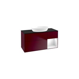 Villeroy & Boch V&B Waschtischunterschrank Finion 120cm, Pl bla m, Reg glo wh. Lac, Peo m ; Villeroy & Boch (FA72GFHB)