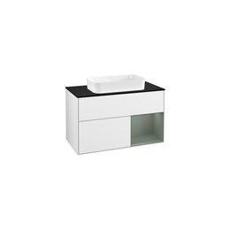 Villeroy & Boch V&B Waschtischunterschrank Abdeckplatte bla m Finion 100x60,3cm, Rg r Oli. m Lac, glo wh. Lac ; Villeroy & Boch (F252GMGF)
