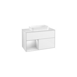 Villeroy & Boch V&B Waschtischunterschrank Finion 100x60,3 cm, Rg l wh. m Lac, glo wh. Lac ; Villeroy & Boch (F651MTGF)