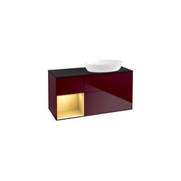 Villeroy & Boch V&B Waschtischunterschrank Finion 120cm, Pl bla m, Reg gol m Lac, Peo m ; Villeroy & Boch (FA42HFHB)
