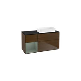 Villeroy & Boch V&B Waschtischunterschrank Finion 120x60 cm, Reg li Oli. m Lac, wal veneer ; Villeroy & Boch (F682GMGN)