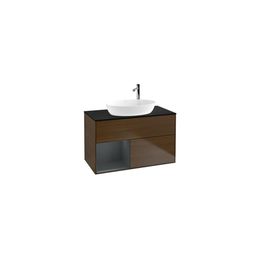 Villeroy & Boch V&B Waschtischunterschrank Finion 100, Pl bla m, Reg md m Lac, wal ven ; Villeroy & Boch (F892HGGN)
