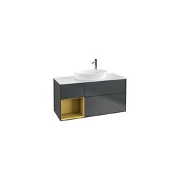 Villeroy & Boch V&B Waschtischunterschrank Finion 120cm, Pl w m, Rg g m Lac, md bl. m Lac ; Villeroy & Boch (F941HFHG)