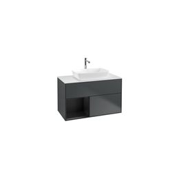 Villeroy & Boch V&B Waschtischunterschrank Finion 100, Pl w m, Reg bla m Lac, md bl. m Lac ; Villeroy & Boch (F771PDHG)