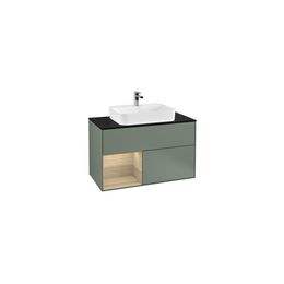 Villeroy & Boch V&B Waschtischunterschrank Wandbeleuchtung Finion 100, Pl bla m, Reg li Oa ven, Oli. m Lac ; Villeroy & Boch (G362PCGM)