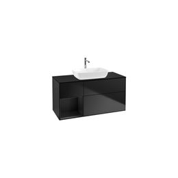 Villeroy & Boch V&B Waschtischunterschrank Finion 120cm, Pl b m, Reg bla m Lac, bla m Lac ; Villeroy & Boch (F822PDPD)