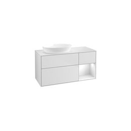 Villeroy & Boch V&B Waschtischunterschrank Finion 120cm, Pl w m, Rg glo wh. Lac, wh. m Lac ; Villeroy & Boch (FA51GFMT)