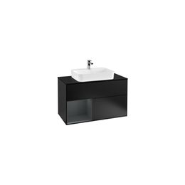 Villeroy & Boch V&B Waschtischunterschrank Wandbeleuchtung Finion 100, Pl b m, Rg l md b m Lac, bla m Lac ; Villeroy & Boch (G362HGPD)