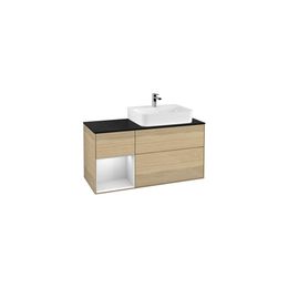 Villeroy & Boch V&B Waschtischunterschrank Wandbeleuchtung Finion 120cm, Pl b m, Reg li wh. m Lac, Oa ven ; Villeroy & Boch (G142MTPC)