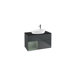 Villeroy & Boch V&B Waschtischunterschrank Finion 100, Pl b m, Rg Oli. m Lac, md bl. m Lac ; Villeroy & Boch (F892GMHG)