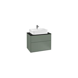 Villeroy & Boch V&B Waschtischunterschrank Wandbeleuchtung Finion 80x60,3x50,1cm, Pl bla m, Oli. m Lac ; Villeroy & Boch (G09200GM)