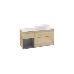 Villeroy & Boch V&B Waschtischunterschrank Finion 120cm, Pl w m, Rg Anthrac. m Lac, Oa ven ; Villeroy & Boch (FA41GKPC)
