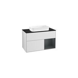 Villeroy & Boch V&B Waschtischunterschrank Finion 100x60,3 cm, Rg r md b m Lac, wh. m Lac ; Villeroy & Boch (F662HGMT)
