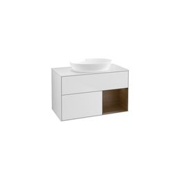Villeroy & Boch V&B Waschtischunterschrank Finion 100, Pl wh. m, Reg wal ven, wh. m Lac ; Villeroy & Boch (FA21GNMT)