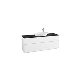 Villeroy & Boch V&B Waschtischunterschrank Finion 160x60cm, Abd.-Pl. bla m, glo wh. Lac ; Villeroy & Boch (F97200GF)